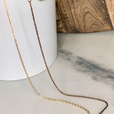 15 Feet 14K Gold Filled Cable Chain Custom Lengths Available, Made in ...