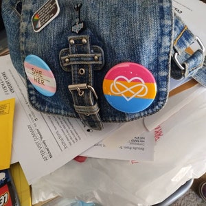 Nonbinary Nyan-binary Pride Button Cat Kitty Non Binary Gender Neutral Flag Pin Back Badge ...