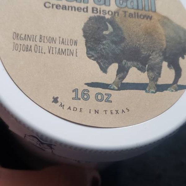 Tallow Cream Organic Grass Fed Bison - Etsy