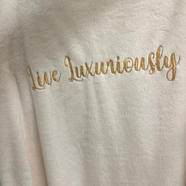 Monogrammed Robe Personalized Robe Custom Embroidered Robe Plush Luxury ...