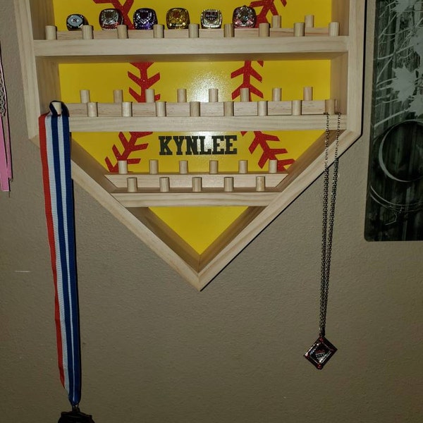 Baseball Home Plate Ring Display - Etsy