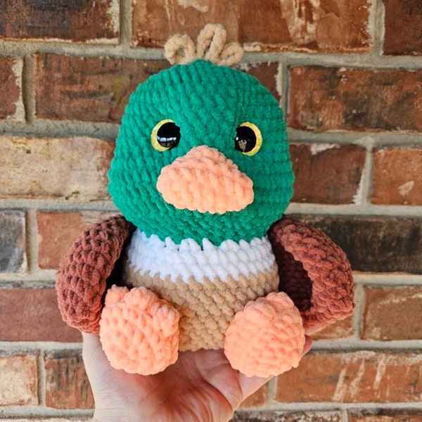 Barnyard Duck Crochet Pdf Pattern With Mallard and Chicken Mods - Etsy