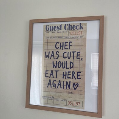 Trendy Prints Guest Check Wall Art Prints and Posters Kitchen Wall ...