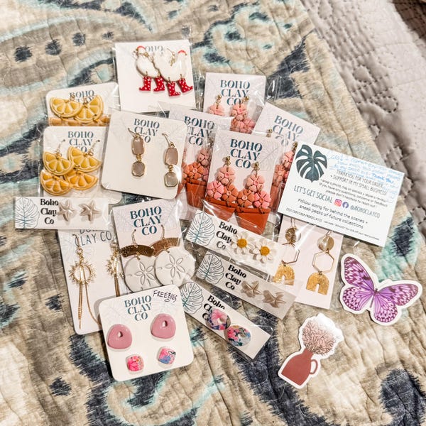 Plant Lady Dangles | Monstera Leaf | Philodendron | Houseplant Polymer ...