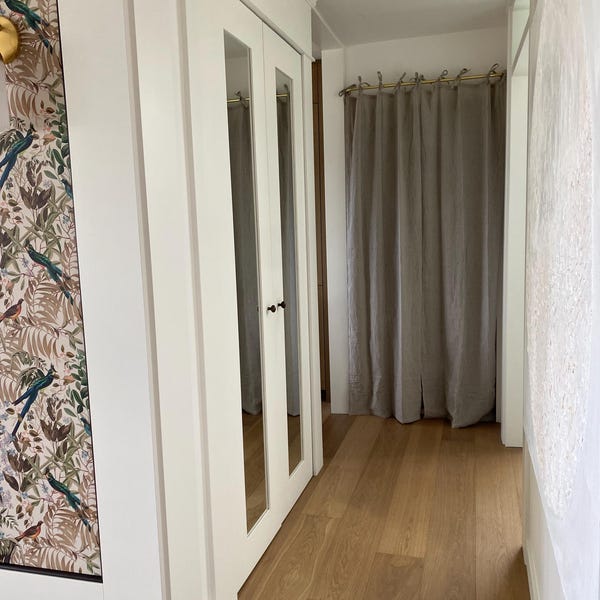 Boho Vertical Stripe Gauze Linen Curtain, Bohemian Gauze Custom Sizes ...