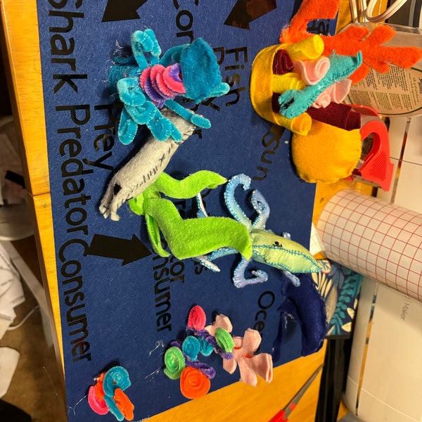 Seastars, Seashells, Seaweed Sewing Pattern PDF. Felt Ocean Decor Easy ...