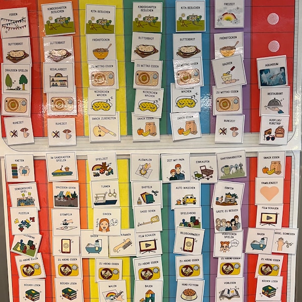 Picture Cards, Pictograms, Routine Cards, Printable Child Routine, Over ...