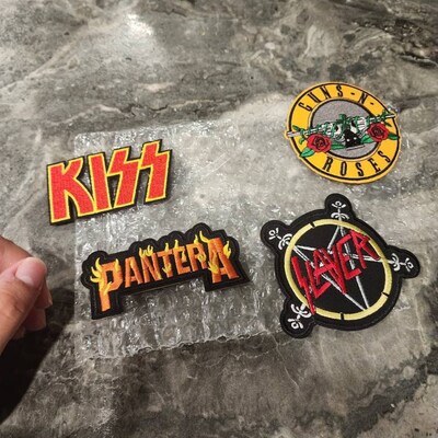 SLAYER Iron-on Pentagram Patch Rock Band Metal Pantera Sepultura ...