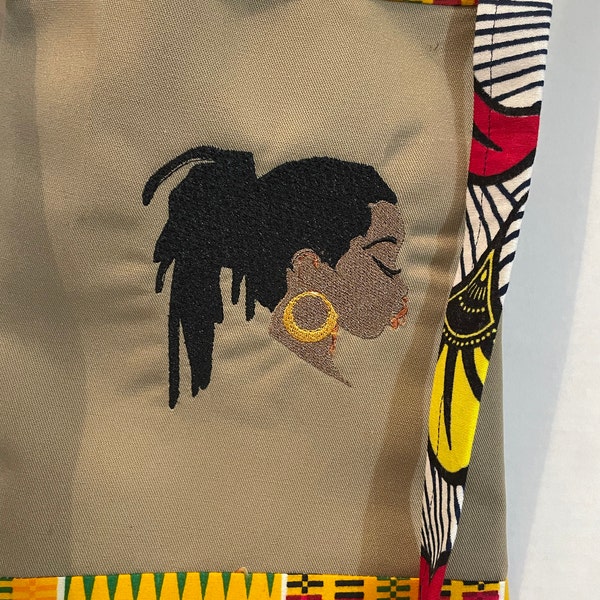 Black Afro Woman Embroidery Design for Machine Embroidery - Pes Dst Exp ...