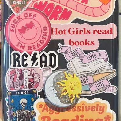 Skeleton Reading Tarot Card Sticker Dishwasher Safe Book Skeleton ...