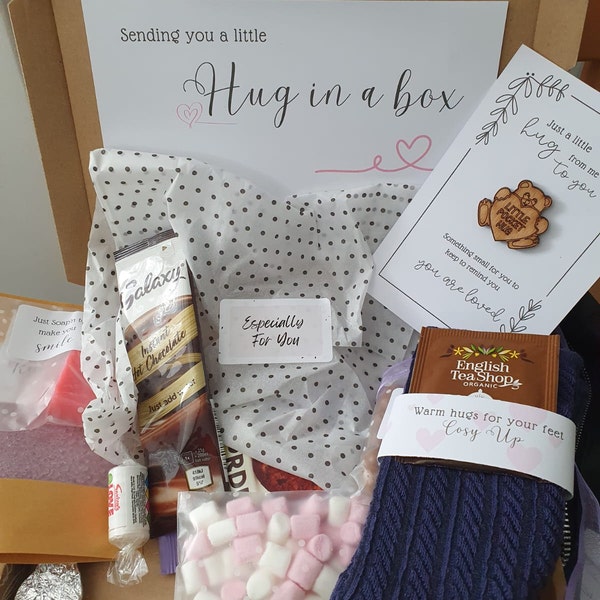 Hug in a Box Gift | Treat Box | Personalised Hamper | Pregnancy | Mum ...