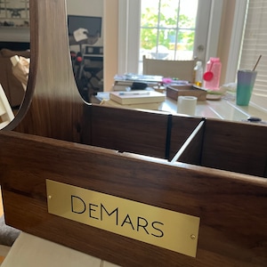 Fancy Horse Stall Name Plate Solid Brass and Wood - Etsy