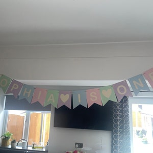 First Birthday Party Decoration, One Today Banner, Bunting, Happy ...