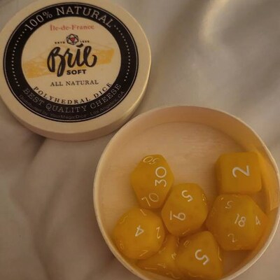 Cheese Themed Dice Set D&D Dice DND - Etsy