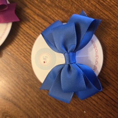 Royal Blue Hair Bow, Uniform Hair Bow, Blue Hair Bow, Hair Bows for ...