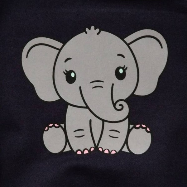 Baby Elephant SVG Cute Elephant Girl Cut File Elephant Outline Baby ...