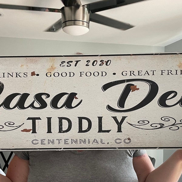 Rustic Patio Name Sign | Personalized Patio Signs | Outdoor Patio Decor ...