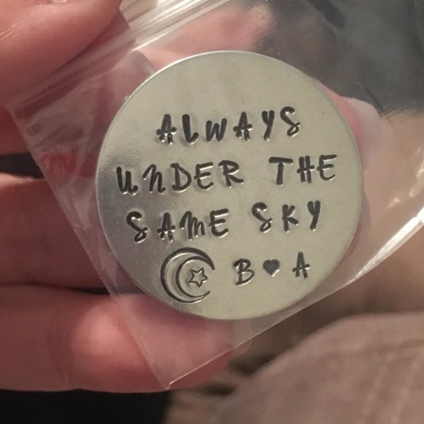 Hand Stamped Challenge Coin,wallet Insert,military Gift,military Token ...