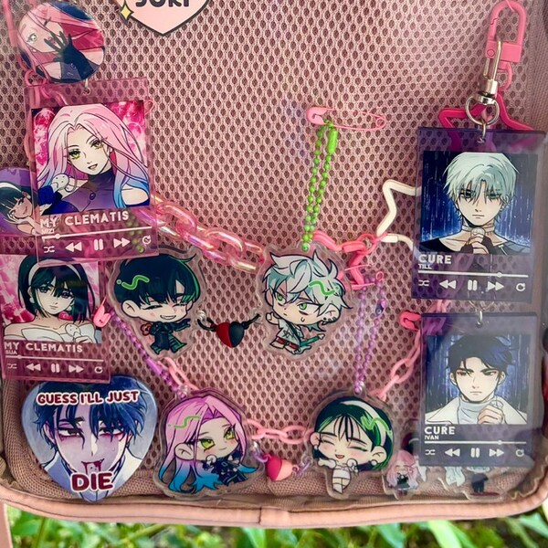 ALIEN STAGE Keychain Charms Sua Mizi Till Ivan Luka Hyuna // Alnst ...