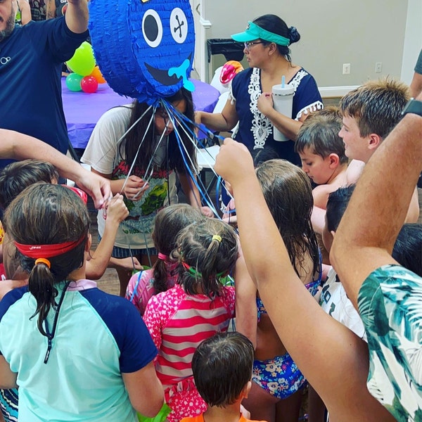 Blue Rainbow Friends Head Pinata - Etsy