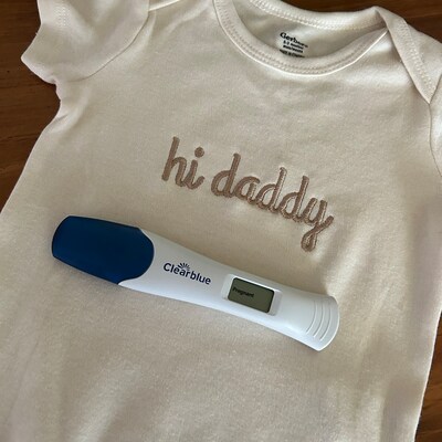 Embroidered Hi Daddy ONESIES® Brand, Hello Daddy ONESIES® Brand Husband ...