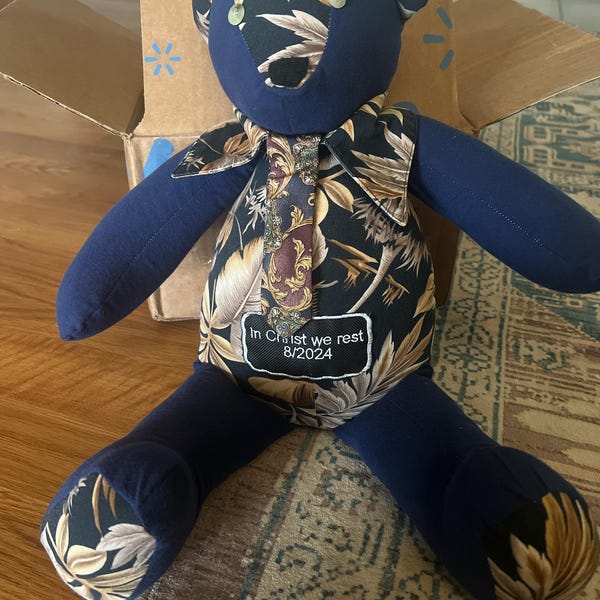 Memory Bears Made With Loved Ones Clothing - Etsy