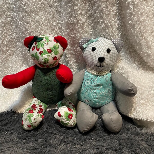 BUNDLE Memory Bear Patterns 2 Patterns Included, INSTANT DOWNLOAD ...