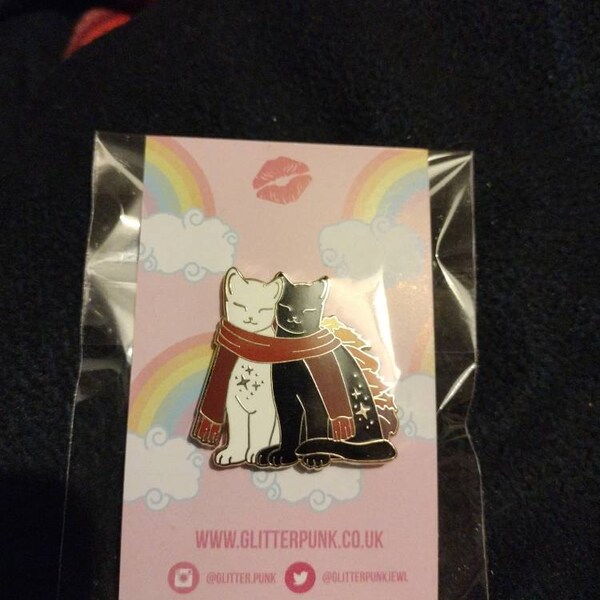 Day & Night Hugging Cats Card Anniversary Card Cat Love Card for Wife ...