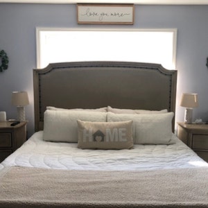 Bedroom wall decor master bedroom sign love you more sign | Etsy