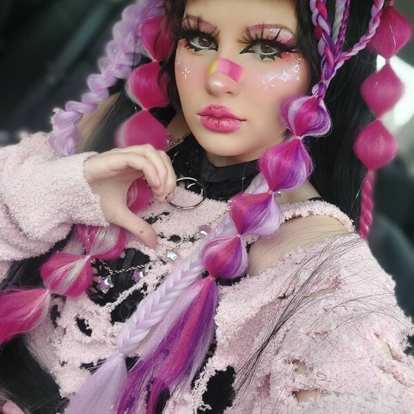 Blue Rave Braids Reusable Blue Rave Braids Festival Braids Festival ...