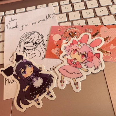 OMORI Aubrey and Bunnies Decora Fashion Cute Sticker - Etsy