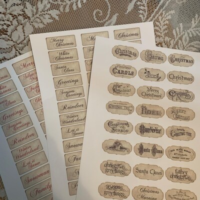Dressform Printable Shabby Chic Sewing Labels Digital Mannequin Craft ...