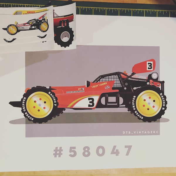 Team Associated RC10 Print, A3, Vintage Radio Controlled Car Art, Wall ...