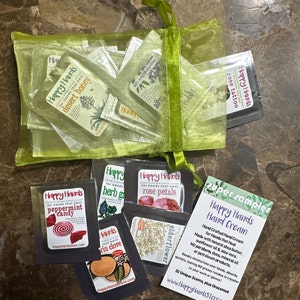 32-scent SUPER Sampler Hand Cream Sample Set HAPPY HANDS Scented Shea ...