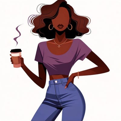 Summer Black Girls PNG, 40 Beach Girls Cliparts, Afro Chibi Clipart PNG ...