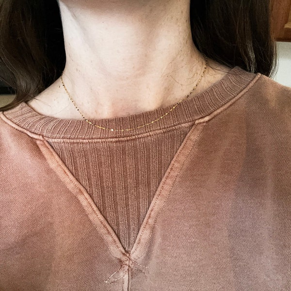 Dainty Mirror Chain Necklace by Caitlyn Minimalist • Minimalist ...