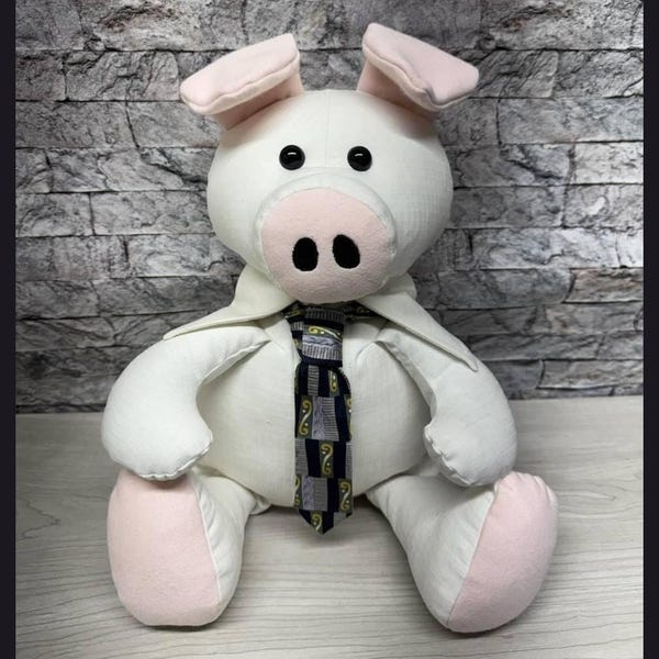 Memory Pig Made From a Loved Ones Clothing - Etsy