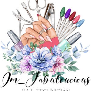 Nail Tech Logo Design, MANICURE Logo, Nail Logo PNG, Nail Tech Logo ...