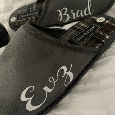 Personalised Mens Slippers With Any Name - Etsy UK