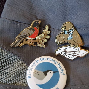 Robin Enamel Pin Lapel Pin Badge - Etsy