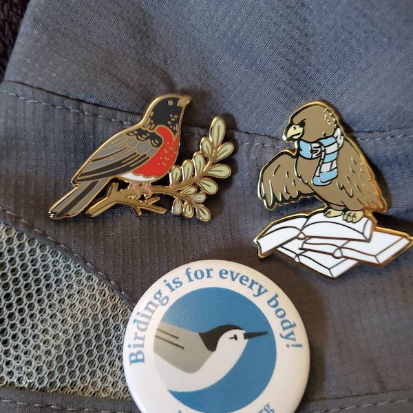 Robin Enamel Pin - Lapel Pin - Badge - Etsy
