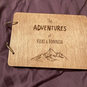 Leather Personalized Adventure Book for Couple, Honeymoon Memory Book ...