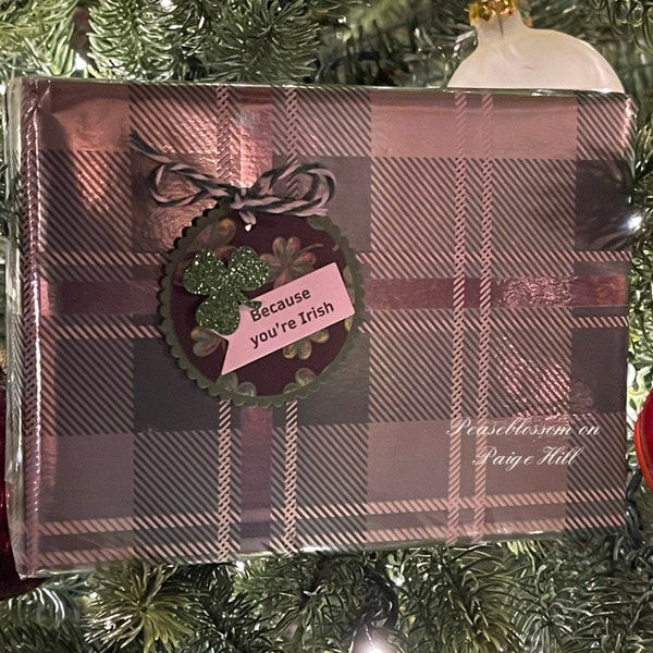 Christmas/winter Themed Sticky Note Holder With Pen, Sticky Note, Memo ...