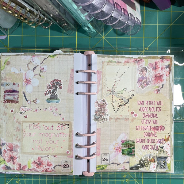 Sakura Printable Junk Journal Kit, Japanese Spring Ephemera Pack ...