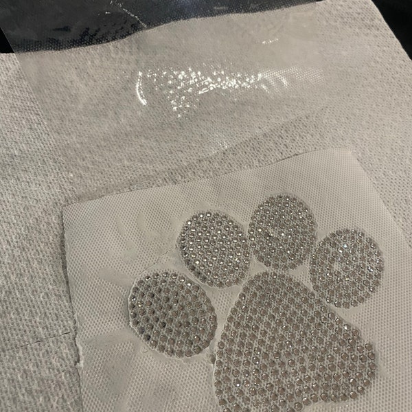 Clear AB - Bling Sheet Random Scattered - Iron on Rhinestone Transfer ...
