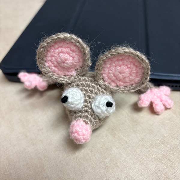 Mouse Bookmark Crochet Pattern | Amigurumi PDF Pattern - Etsy