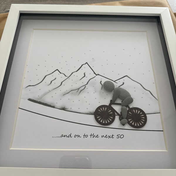 Pebble Art. Skiing Pebble Art. Personalised Skiing Pebble Art. Framed ...