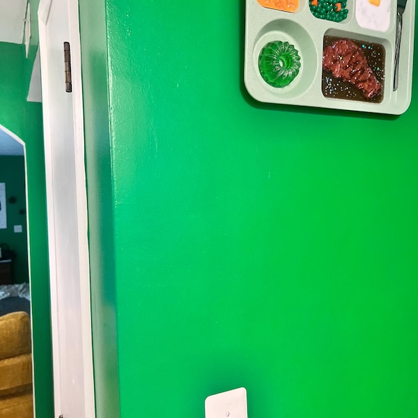 Kiddie Dinner Wall Sculpture /pop Art/ Kitschy/ Glitter/ Fake Food ...