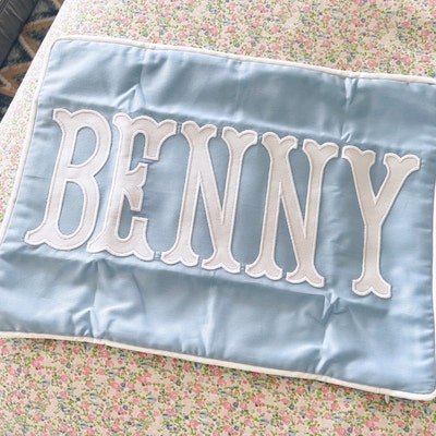 Applique Name Pillow Cover - Etsy