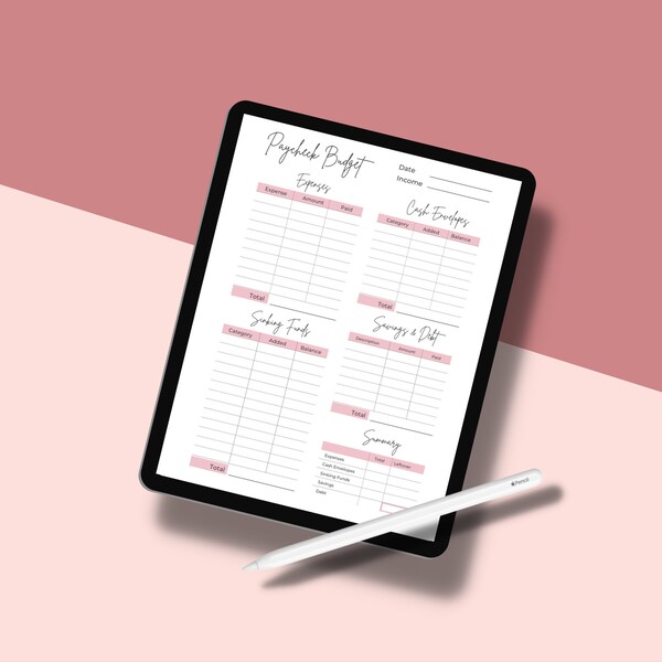 8.5x11 iPad Mockup Canva Template for Digital Product Printables ...